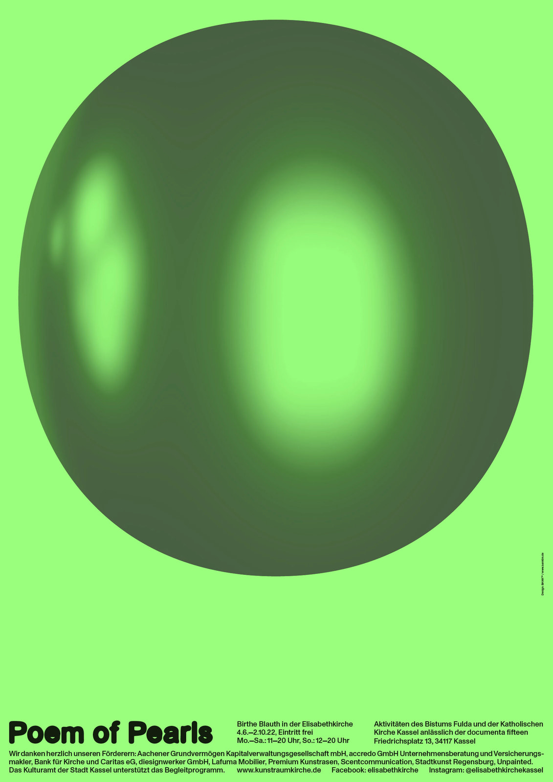 “Poem of Pearls”, 2022, by BANK™ - typo/graphic posters
