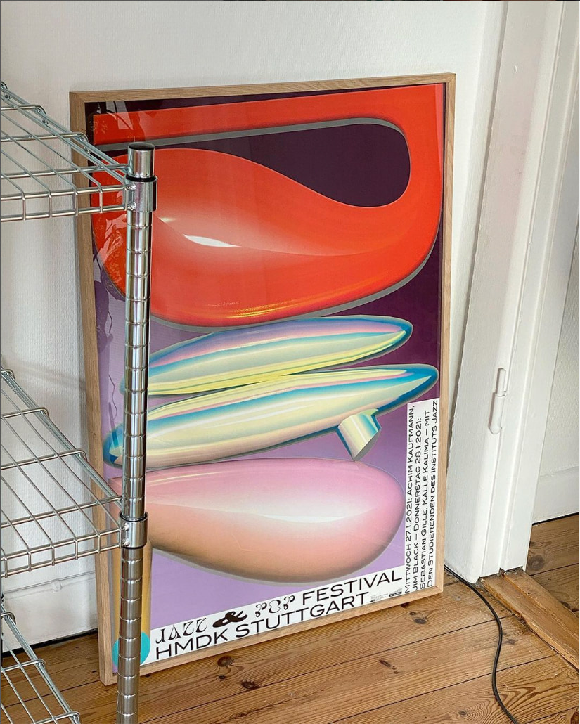 “Jazz & Pop Festival ”, 2020, by Malena Kronschnabl - typo/graphic posters