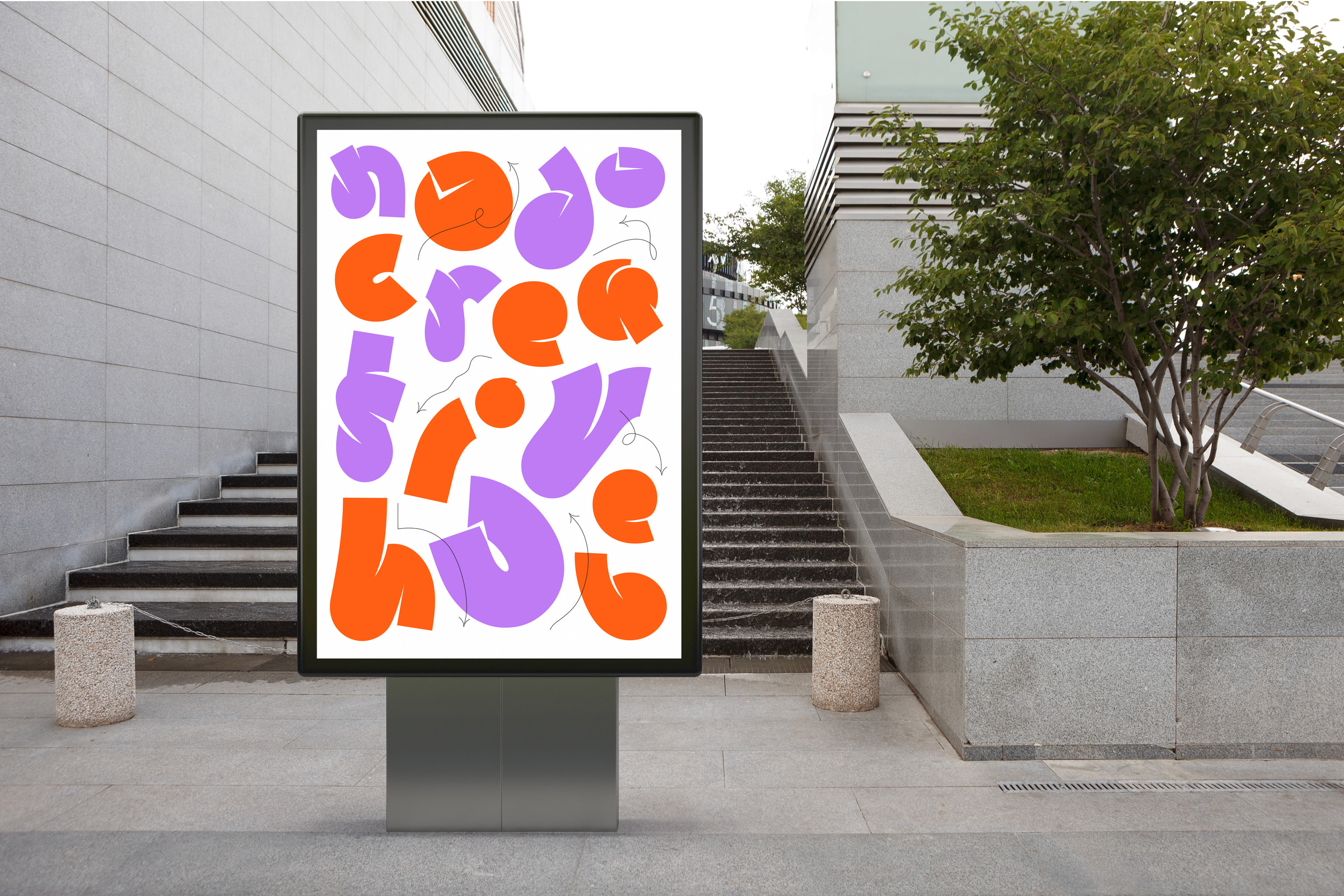 “Nodo – Creative Hub”, 2024, by Michael Speranza - typo/graphic posters
