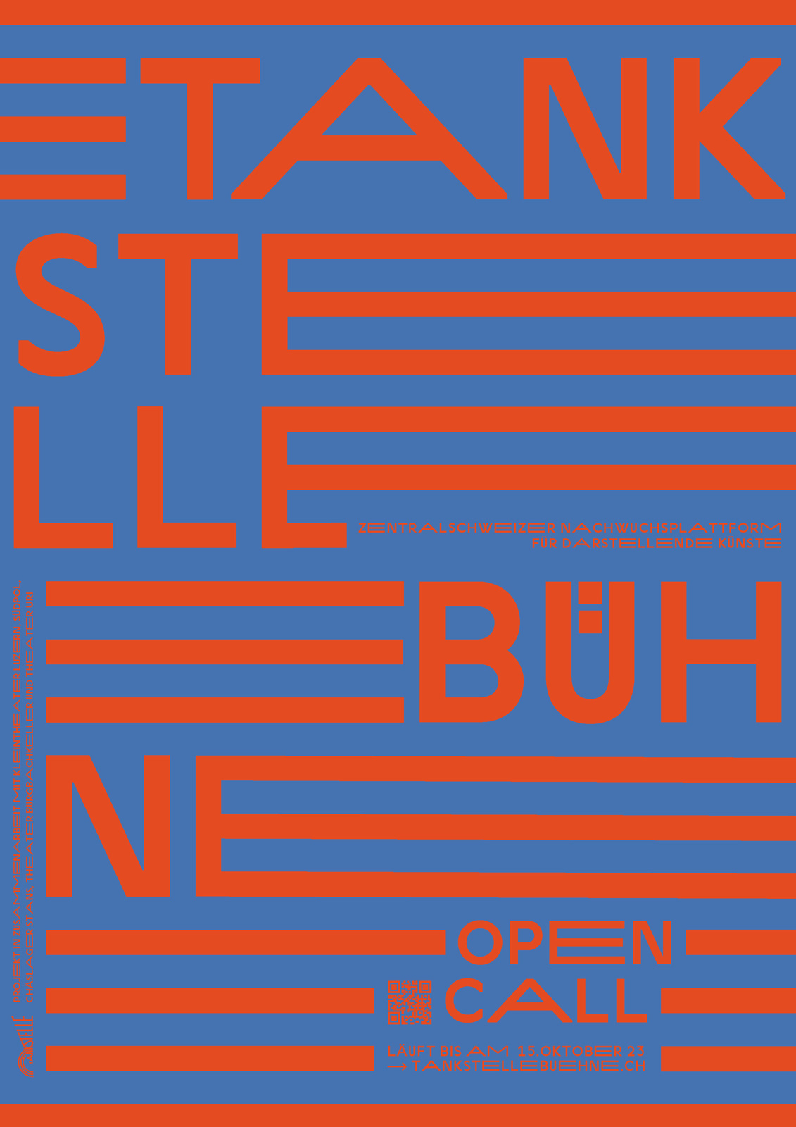 “Tankstelle Bühne Open Call”, 2023, by Nicole Brugger - typo/graphic ...