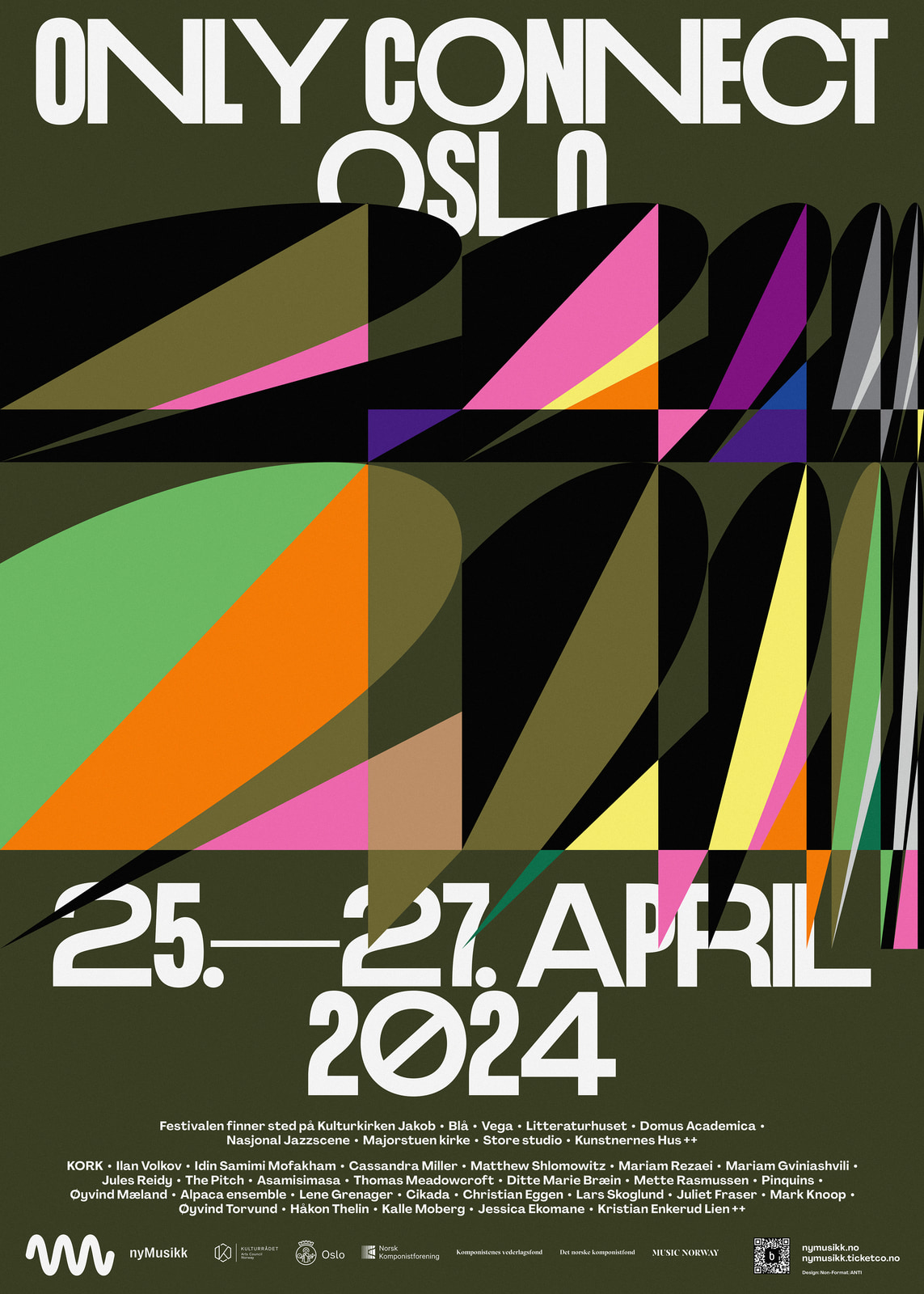 “Only Connect 2024”, 2024, by Non-Format - typo/graphic posters